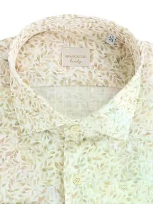 BRANCACCIO Leaf-print Long-sleeve Shirt