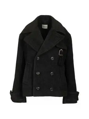 DURAZZI MILANO Double-breasted Wool Peacoat - Grey