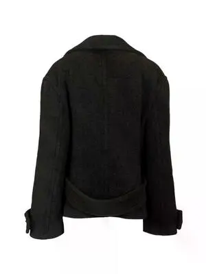 DURAZZI MILANO Double-breasted Wool Peacoat - Grey