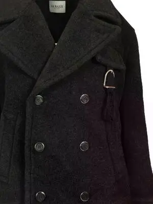 DURAZZI MILANO Double-breasted Wool Peacoat - Grey
