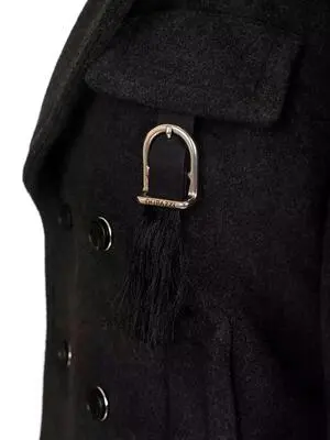 DURAZZI MILANO Double-breasted Wool Peacoat - Grey