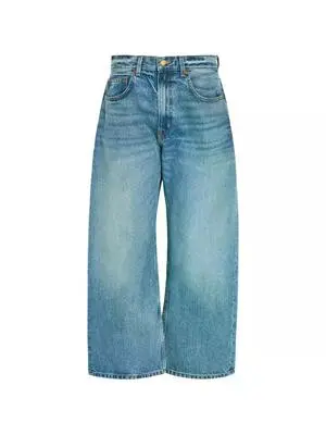 B Sides Charley Wide-leg Jeans In Faded Wash