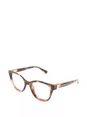 Dolce & Gabbana Tortoiseshell Cat-eye Glasses - Brown