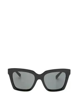 Dolce & Gabbana Logo-plaque Square-frame Sunglasses - Black