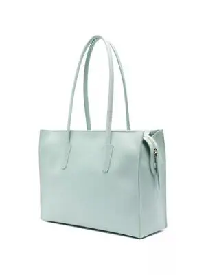 COCCINELLE Logo-embossed Leather Shoulder Bag - Blue