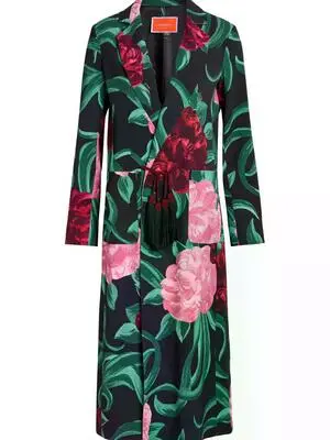 La DoubleJ Floral-print Duster Coat