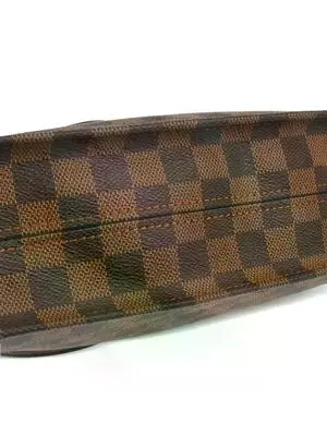 LOUIS VUITTON 2008 Sac Plat Damier Ebene Tote Bag