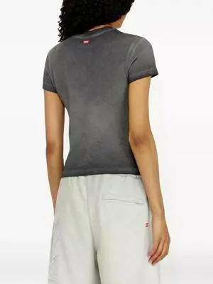 DIESEL® Devoré Phoenix Cotton T-shirt - Grey