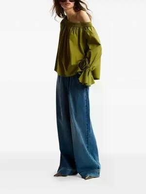 Essentiel Antwerp Pleated Wide-leg Jeans