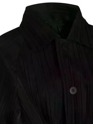 Issey Miyake Pleated Belted Coat