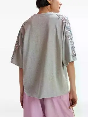 Essentiel Antwerp Sequin And Bead Embellished T-shirt
