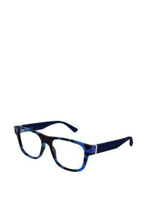 Gucci Tortoiseshell Rectangle-frame Eyeglasses