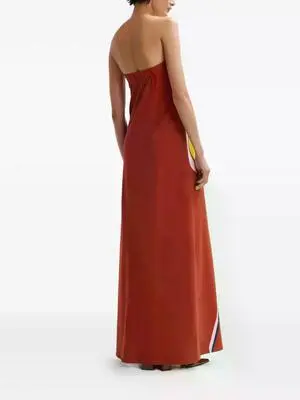 Essentiel Antwerp Jannick Floral-print Strapless Maxi Dress