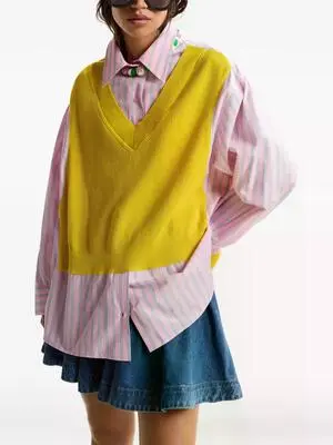 Essentiel Antwerp Striped Layered-effect Shirt