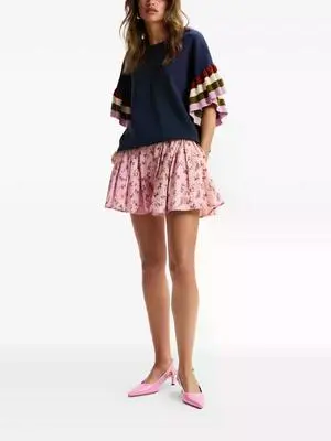Essentiel Antwerp Floral-print Flared Mini Shorts