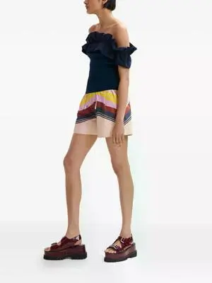 Essentiel Antwerp Stripe-print Mini Shorts