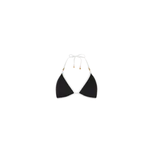 L'Agence Annabelle Bikini Top - Black/white Trim