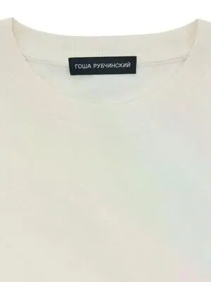 Gosha Rubchinskiy Logo-print Oversized T-shirt - Neutrals