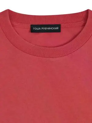Gosha Rubchinskiy Logo-print Oversized T-shirt - Red