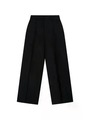 Gosha Rubchinskiy Pressed-crease Wide-leg Trousers - Black