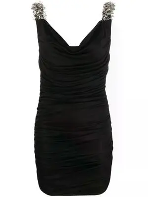 Pinko Embellished Gathered Mini Dress