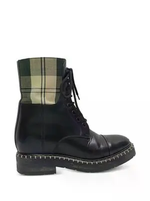 Checked Boots For Women