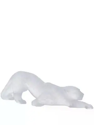 Lalique Zeila Panther Crystal Sculpture - White