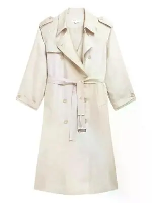 THE FRANKIE SHOP Double-breasted Belted Trench Coat