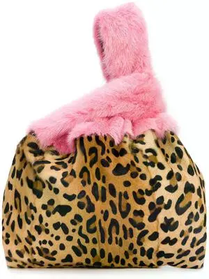 Simonette Ravizza Furrissima Leopard Print Tote