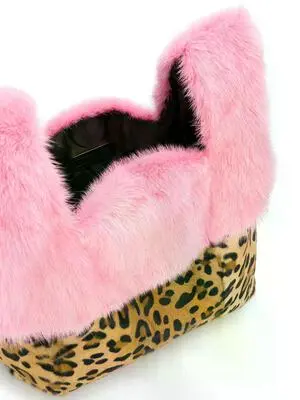 Simonette Ravizza Furrissima Leopard Print Tote