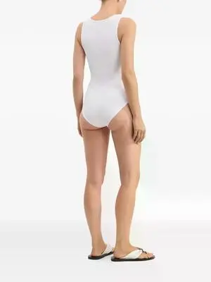 Loulou De Saison Scoop-neck One Piece Swimsuit - White