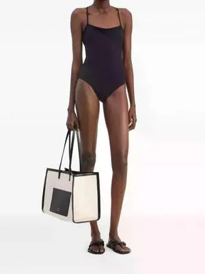 Loulou De Saison Criss-crossing Straps Swimsuit