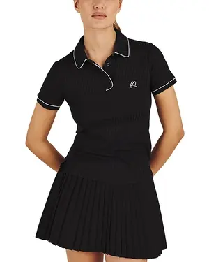 MALBON Anna Polo - Black/ivory