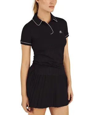 MALBON Anna Polo With Contrast Piping