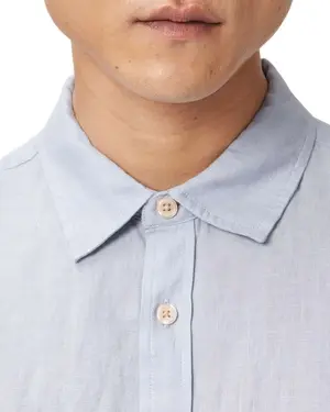 ALLSAINTS Loom Long Sleeve Shirt - Villa Blue