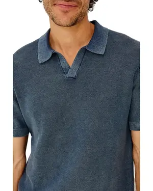 Rails Baker Relaxed Fit Polo Shirt - Sunwashed Navy