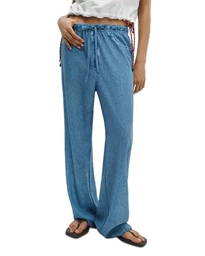 Rag & Bone Rb Miramar Crinkled Swim Cover-up Pants - Minet