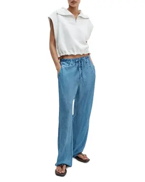 Rag & Bone Rb Miramar Crinkled Swim Cover-up Pants