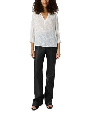 Gerard Darel Callys Ruffled Cuff Top
