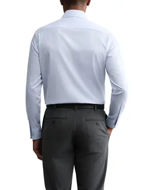 Ted Baker London Nantucket Spread Collar Slim Fit Premium Stretch Dress Shirt - Light Teal