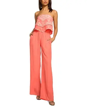 Ramy Brook Aspen Jumpsuit - Coral