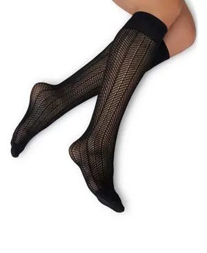 Swedish Stockings 2-pack Astrid Net Knee-highs