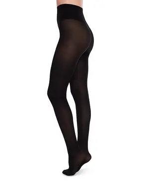 Swedish Stockings Nina Fishbone Tights - Black