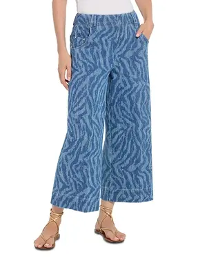Lyssé Leo High-rise Cropped Wide Leg Jeans