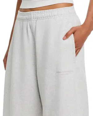 Alexander Wang Mid Rise Relaxed Sweatpants - Light Heather