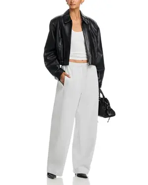 Alexander Wang Mid-rise Relaxed Sweatpants - Light Heather
