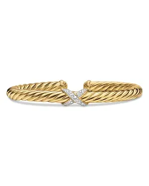 David Yurman Cablespira Flex X Bracelet - White/gold