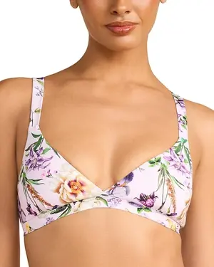 Hanky Panky Triangle Bralette Bikini Top - Fawning Flora