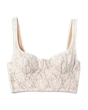 Hanky Panky Signature Lace Underwire Cropped Camisole - Marshmallow