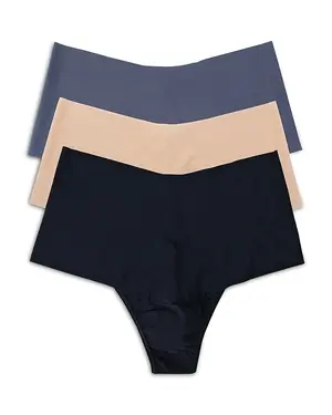 Hanky Panky Breathe Hirse Thongs, Set Of 3 - Granite